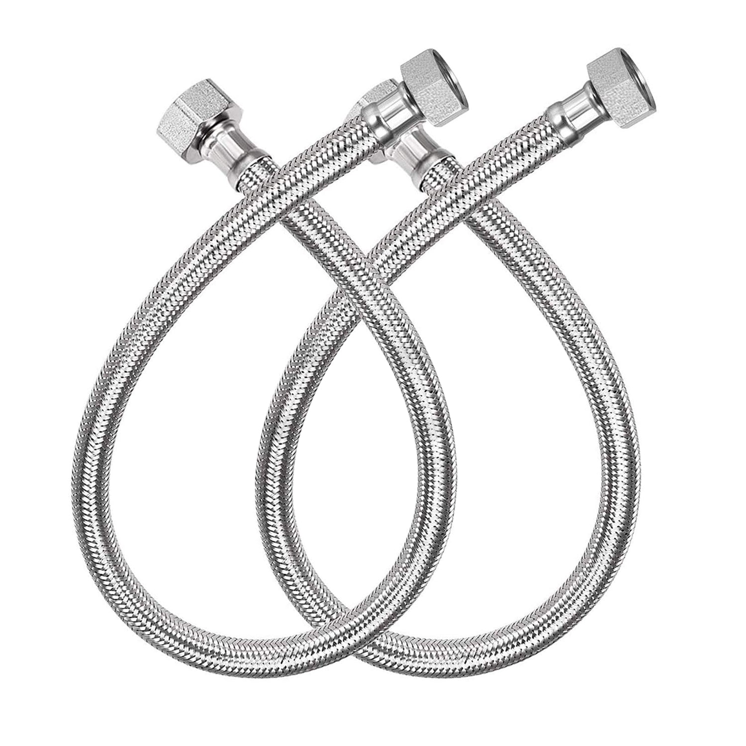 BonKaso Faucet Hose Pipe in Stainless Steel (1m expand up to 1.5m)