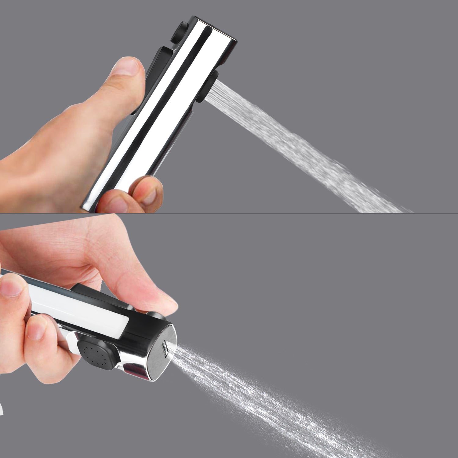 BonKaso HF Quarda Faucet Tube & Hook-JetSpray (SS, Chrome Plated)